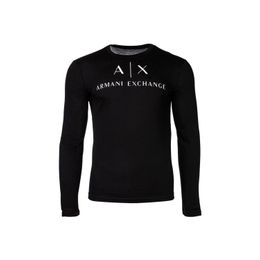 Armani Exchange Herren Longsleeve "Longsleeve 1er Pack", schwarz, Gr. XL, Obermaterial: 100% Baumwolle CO., Shirts