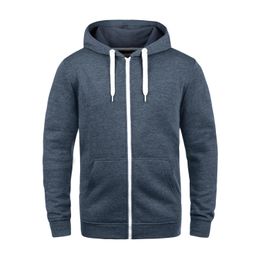 !Solid SOLID Herren Kapuzensweatjacke "Kapuzensweatjacke SDOlli", blau, Gr. L, Obermaterial: 80% Polyester PES. 20% Baumwolle CO., Sweatjacken
