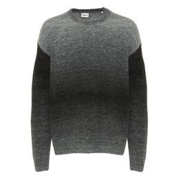 !Solid SOLID Herren Strickfleece-Pullover "Strickpullover SDNohan", schwarz, Gr. M, Obermaterial: 67% Polyester Pol. recyc.. 20% Nylon NY. 10% Wolle WO. 3%