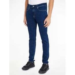 Herren Slim-fit-Jeans "SLIM TAPER", blau, Gr. 36, Calvin Klein Jeans, unifarben, Denim/Jeans, Obermaterial: 90% Baumwolle, 8% Polyester, 2% Elasthan,