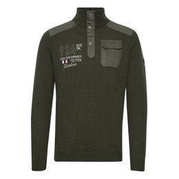 FQ1924 Herren Troyer "Troyer FQErlong", gr&uuml;n, Gr. XXL, Obermaterial: 50% Baumwolle CO. 50% Polyacryl PAN., Pullover
