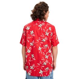 Quiksilver Herren Kurzarmhemd "Apero Classic"salsa dusty floral, Gr. M, Obermaterial: 100% Walkfrottier;, Hemden