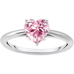 Thomas Sabo Damen Fingerring "Schmuck Silber 925 Ring in Herzform", 54, Silber 925 (recycelt), 2mm, bunt, Silber 925 (recycelt), Fingerringe, mit