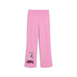 Puma Jungen Leggings "Puma x HELLO KITTY AND FRIENDS Flared Leggings M&auml;dchen"posie pink, Gr. 110, bedruckt, Obermaterial: 95% Baumwolle, 5% Elasthan,