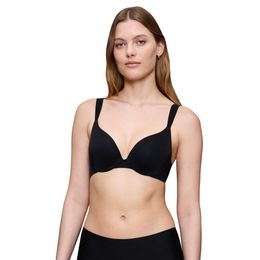 Triumph Damen B&uuml;gel-BH "Body Make-Up Illusion", Gr. 70, schwarz, Microtouch, Obermaterial: 49% Polyamid, 35% Polyester, 16% Elasthan, Basic, BHs, mit