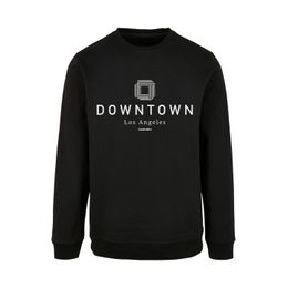 F4NT4STIC Herren Kapuzenpullover "Downtown LA CREW", schwarz, Gr. L, Obermaterial: 50% Baumwolle, 50% Polyester, Pullover, Print