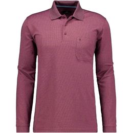 Ragman Herren Poloshirt, rot, Gr. L, Baumwollmischung, Shirts