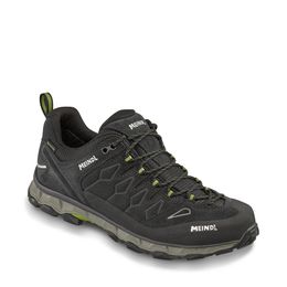 Meindl Herren Wanderschuh "Meindl Lite Trail GTX schwarz/gelb", Gr. 47, schwarz, Mesh, Veloursleder, unifarben, Schuhe, GORE-TEX &ndash; Winddicht,