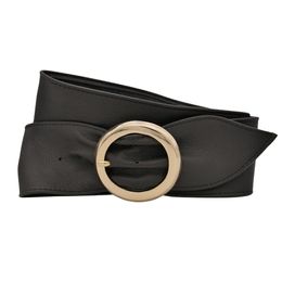 AnnaMatoni Damen Lederg&uuml;rtel "AnnaMatoni Tailleng&uuml;rtel Ora Tailleng&uuml;rtel Ora", schwarz, Gr. 130, 100% Leder, G&uuml;rtel