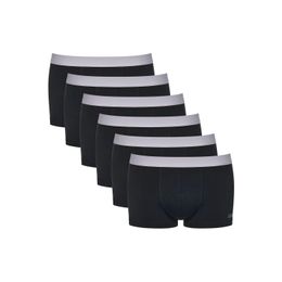 Sloggi Herren Boxershorts "Boxershort 6er Pack", Gr. XL, schwarz, Obermaterial: 95% Baumwolle CO. 5% Elasthan EL., Unterhosen