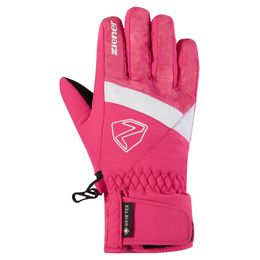 Ziener M&auml;dchen Skihandschuhe "LEIF-Z GORE-TEX JUNIOR", rosa, Gr. 3, Polyester, Handschuhe, wasserdicht, winddicht, atmungsaktiv, warm