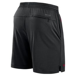 Nike Damen Sporthose "Nike Shorts San Francisco 49ers Nike Dri-FIT Knit", schwarz, Gr. S, Jersey;Mesh;Popeline, 100% Polyester, Hosen