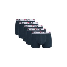 Fila Herren Boxershorts "Boxershort 5er Pack", Gr. M, blau, Obermaterial: 95% Baumwolle CO. 5% Elasthan EL., Unterhosen