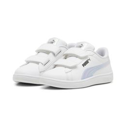 Puma Kinder Sneaker "Smash 3.0 Holo Sneakers Kinder", Gr. 34, wei&szlig;, Obermaterial: Synthetik, Textil; Futter: Textil; Innensohle: Textil; Laufsohle: