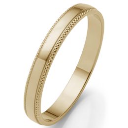 Firetti Damen Trauring "Schmuck Geschenk Gold 375 Hochzeit Ehering "LIEBE"", 63, ohne Brillant, Gelbgold 585, 3mm, gold, Gelbgold 585, Fingerringe,