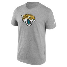 T-Shirt Fanatics "Fanatics T-Shirt Jacksonville Jaguars Primary Logo Graphic", Damen, Gr. L, grau, 100% Baumwolle, Shirts T-Shirt