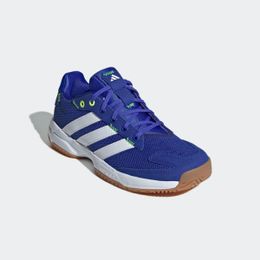 Mädchen Hallenschuh "STABIL INDOOR KIDS", adidas Performance, Gr. 33, bunt, Leder, Textil, Schuhe