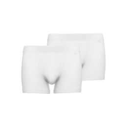 G&ouml;tzburg G&Ouml;TZBURG Herren Boxershorts "Boxershort 2er Pack", Gr. L, wei&szlig;, Obermaterial: 95% Baumwolle CO. 5% Elasthan EL., Unterhosen