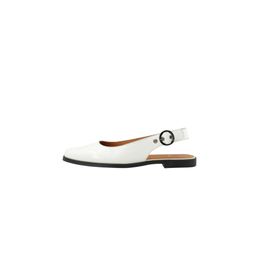 Ca'Shott CA'SHOTT Damen Ballerina "Ca'Shott Ballet flats CASDIANA", Gr. 36, wei&szlig;, Obermaterial: 100% Leder, Schuhe