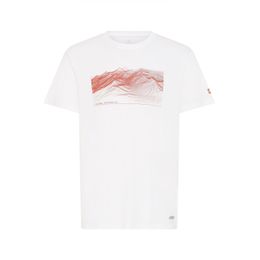 North Bend Herren T-Shirt "T-Shirt NBCarsten M", wei&szlig;, Gr. M, Obermaterial: 60% Baumwolle CO. 40% Polyester PES., Shirts