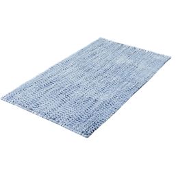 Badematte Kleine Wolke, H:10mm, blau, Baumwolle, Badematten, "Sway, Badvorleger, Badezimmer Teppich", Badteppich, Uni Farben mit Melange Effekt