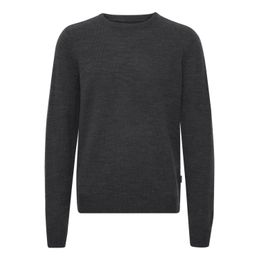 Blend Herren Strickfleece-Pullover "Strickpullover BHPullover", grau, Gr. XXL, Obermaterial: 85% Polyacryl PAN. 15% Wolle WO., Pullover