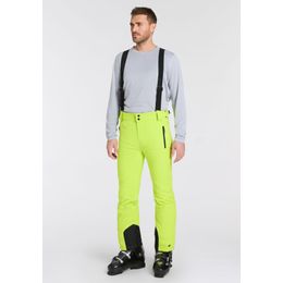 Killtec Herren Skihose "ENOSH", gr&uuml;n, Gr. L, unifarben mit Farbeins&auml;tzen, Web, Obermaterial: 100% Polyester, Hosen