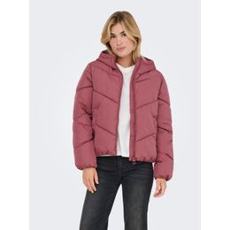 Only Damen Steppjacke "ONAGNETE PUFFER HOOD JACKET OTW ZL", beige, Gr. XS, unifarben, Steppware, Obermaterial: 100% Polyester, Jacken