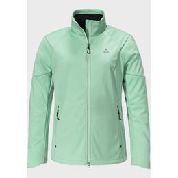 Sch&ouml;ffel SCH&Ouml;FFEL Damen Outdoorjacke "Softshell Jk Style Fracon WMS", gr&uuml;n, Gr. 46, Oberstoff: Aussenseite: 100% Polyester, Innenseite: 100% Polyester.