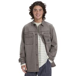 Quiksilver Herren Langarmhemd "Mohab Washed Twill", braun, Gr. XS, Obermaterial: 100% Walkfrottier;, Hemden