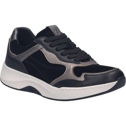 Josef Seibel Damen Sneaker "Elli 18, schwarz-multi", Gr. 39, schwarz, Obermaterial: 100% Rindsleder Leather cow., Schuhe