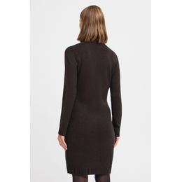 oxmo Damen Midikleid "Midikleid OXCarryola", schwarz, Gr. M, Obermaterial: 100% Polyacryl PAN., Kleider