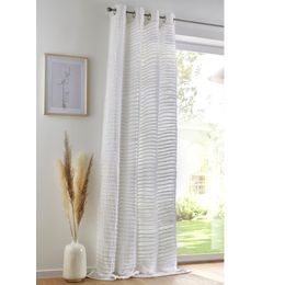 Gardine HEINE HOME, B:140cm H:245cm, wei&szlig;, Baumwolle, Polyester, Gardinen