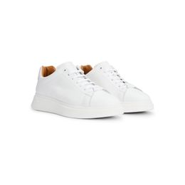 BOSS Herren Sneaker "Sneaker Bulton_Runn_lt_N", Gr. 43, wei&szlig;, Obermaterial: 100% Rindsleder Leather cow. Futter: 100% Polyester PES. 100% Gummi