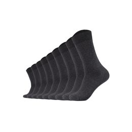 Camano Damen Sneakersocken "Socken 9er Pack", Gr. 39, grau, Obermaterial: 80% Baumwolle CO. 17% Polyamid PA. 3% Elasthan EL., Socken