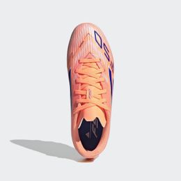 Mädchen Fußballschuh "F50 LEAGUE MULTI-GROUND KINDER-STIEFEL", adidas Performance, Gr. 34beam orange, lucid blau, cloud weiß, Synthetik, Textil,