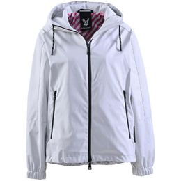 Fuchs & Schmitt FUCHS SCHMITT Damen Outdoorjacke, grau, Gr. 40, clean, unifarben, Web, Obermaterial: 100% Polyester, Jacken, mit Kapuze