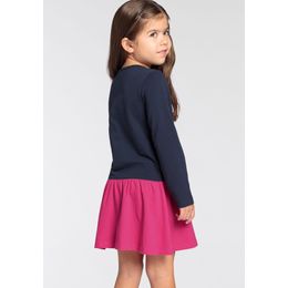 Kidsworld M&auml;dchen Jerseykleid "PRINZESSIN IN AUSBILDUNG", blau, Gr. 92, bedruckt, mehrfarbig, Single Jersey, Obermaterial: 95% Baumwolle, 5%