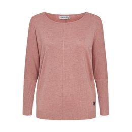 oxmo Damen Strickfleece-Pullover "Strickpullover OXHerdis", rosa, Gr. S, Obermaterial: 80% Viskose CV. 20% Nylon NY., Pullover