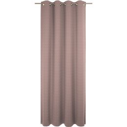 Vorhang WIRTH, B:132cm H:145cm, rot, Jacquard, Baumwolle, Polyester, Wohnzimmer, Gardinen, "Torbole"