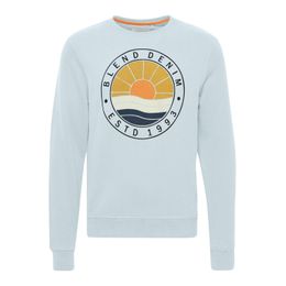 Blend Herren Longpullover "Sweatshirt BHClios", blau, Gr. XL, Obermaterial: 100% Baumwolle CO., Sweatshirts