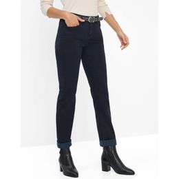 Brax Damen 5-Pocket-Hose "Style MARY", blau, Gr. 76, Web, 40% Lyocell, 28% Modal, 17% Baumwolle, 12% Elastomultiester, 3% Elasthan, Hosen