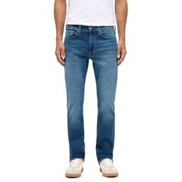 Mustang Herren Slim-fit-Jeans "Herren Style Orlando Slim", blau, Gr. 32, unifarben, Denim/Jeans, 98% Baumwolle, 2% Elasthan, Jeans