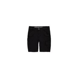 Herren Shorts "Airman Short", schwarz, Gr. 33, Alpha Industries, Obermaterial: 98% Baumwolle, 2% Elastan; Futter: 100% Baumwolle, Hosen