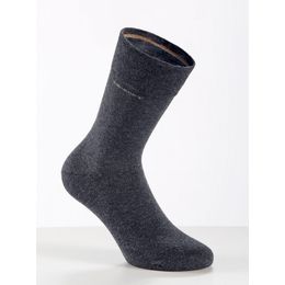 Camano Damen Socken, Gr. 2, grau, 80% Baumwolle, 17% Polyamid, 3% Elasthan, Socken