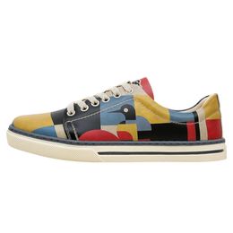 DOGO Damen Sneaker "Classic Schn&uuml;rsneaker Bauhaus Birdie Damen Sneaker", Gr. 36, beige, Lederimitat, Schuhe, Handgefertigt