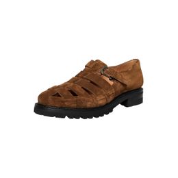 Henry Stevens Herren Sandale "Barkley FSI Freizeitschuh", Gr. 41,5, braun, Veloursleder, Schuhe, Herren-Sandalen handgefertigt, Lederschuhe Slipper