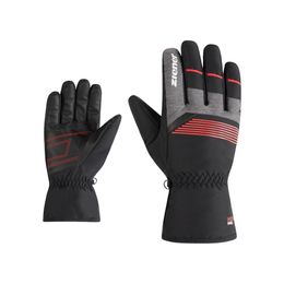 Ziener Herren Skihandschuhe "GEVIN-Z glove man", schwarz, Gr. 11, Kunstfaser, Handschuhe