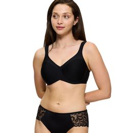 Triumph Damen Minimizer-BH "Modern Soft+Cotton", Gr. 90, schwarz, Microtouch, Obermaterial: 45% Polyamid, 34% Baumwolle, 21% Elasthan, unifarben,