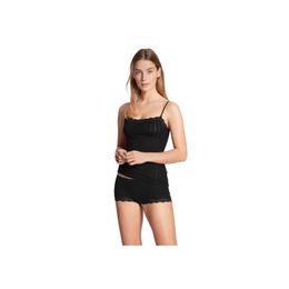 Calida Damen Slip "Slip Panty Etude Toujours Low Cut 2P 2er Pack", Gr. 48, schwarz, Obermaterial: 95% Baumwolle CO. 5% Elasthan EL., Unterhosen